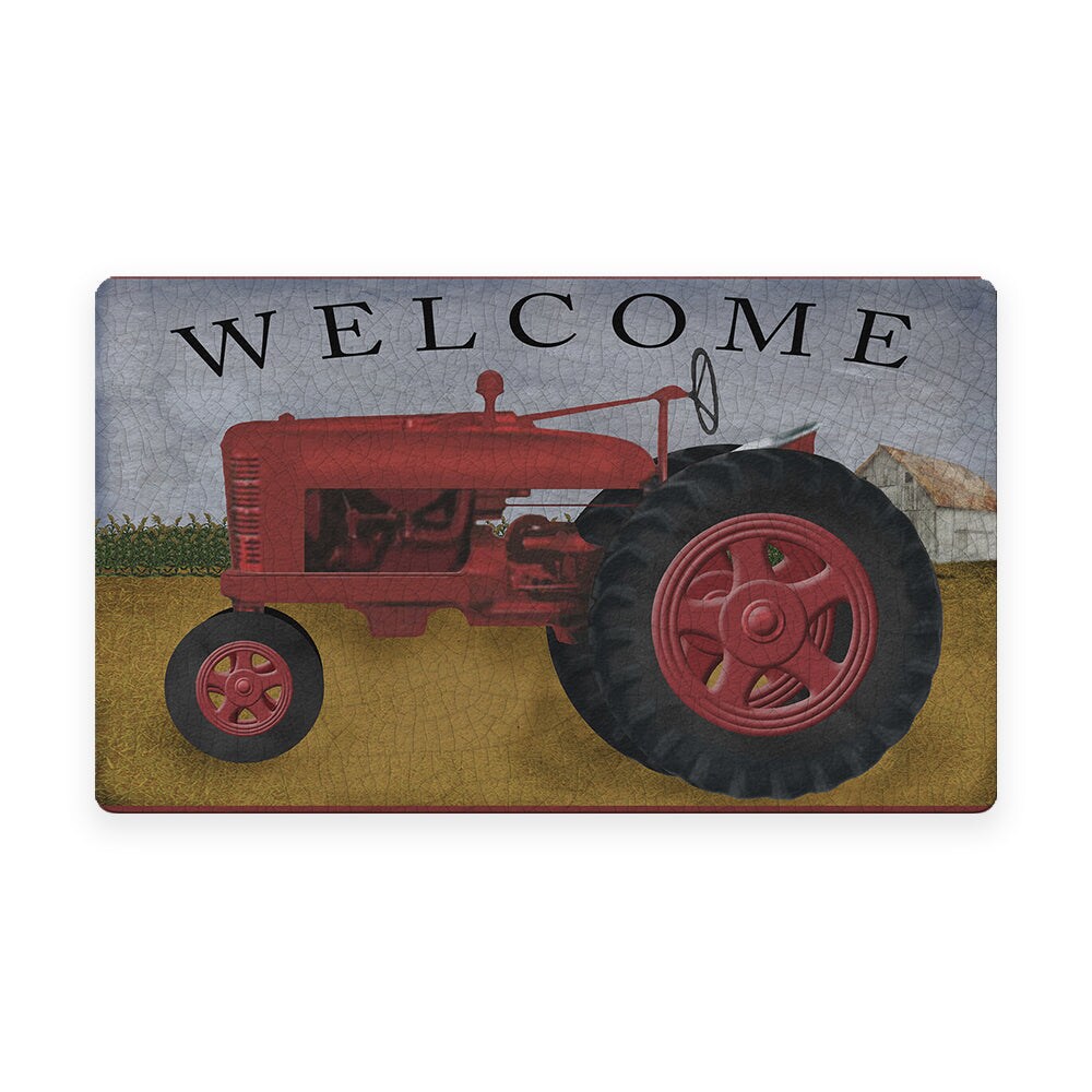 Tractor Welcome Door Mat (18 x 30") | Michaels