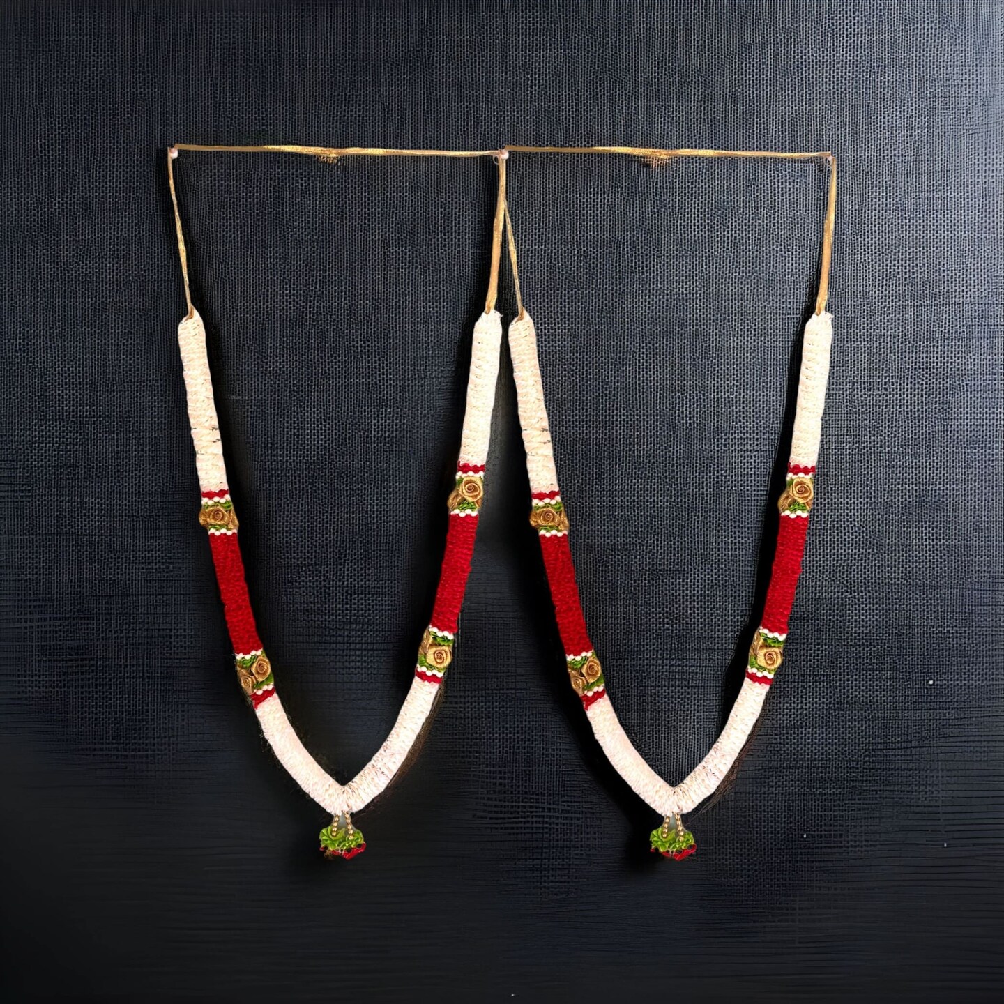 Pack Of 2 Varmala Wedding Garland Artificial Red Rose Varmala Indian ...