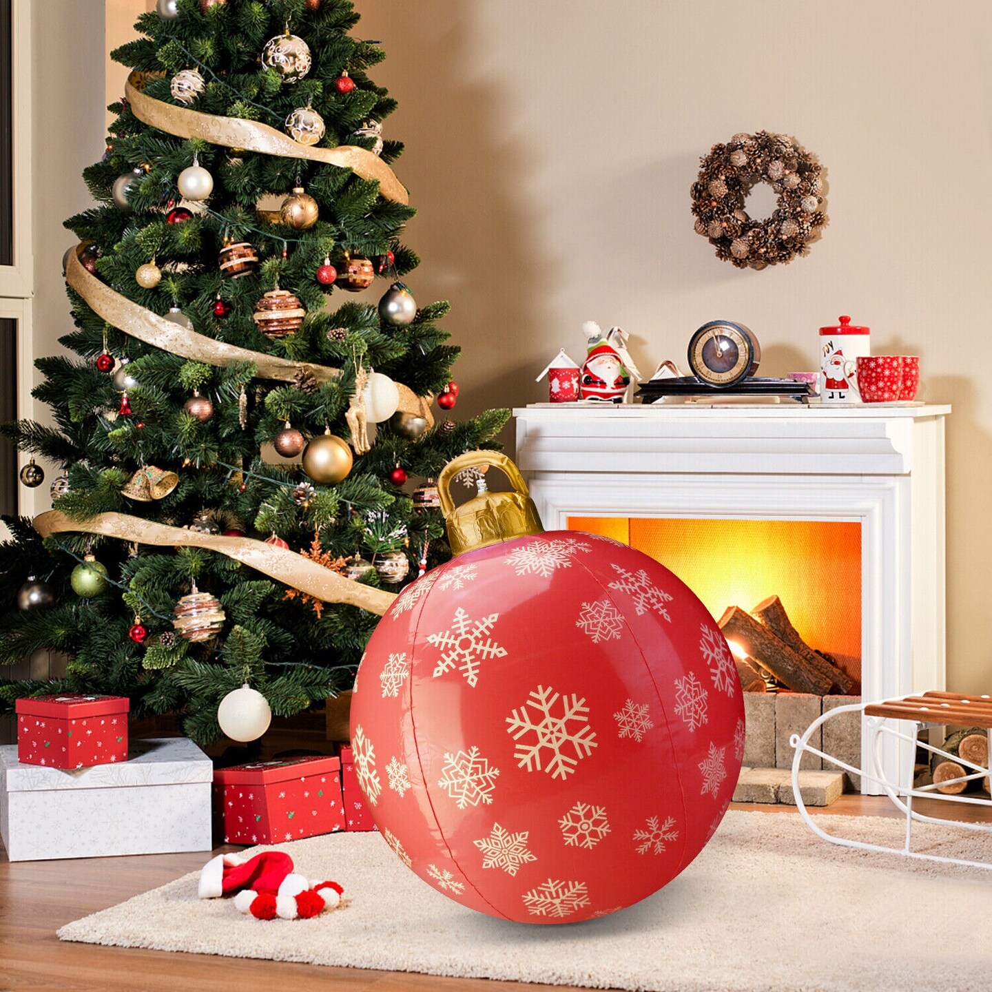 60CM Christmas Inflatable Ball for Outdoor Home Decoration and Parties ...