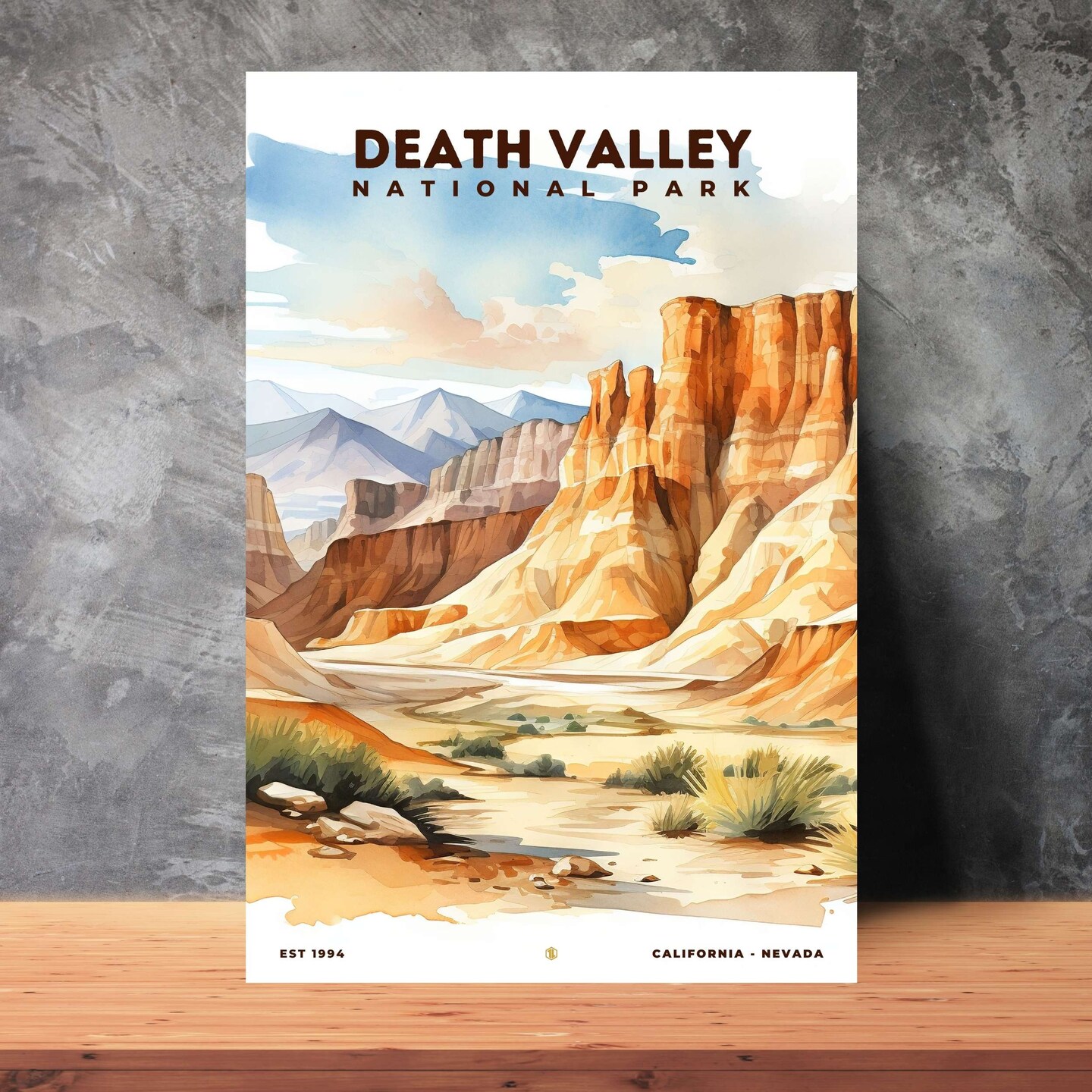 Death Valley National Park Poster, Travel Art, Office Poster, Home ...
