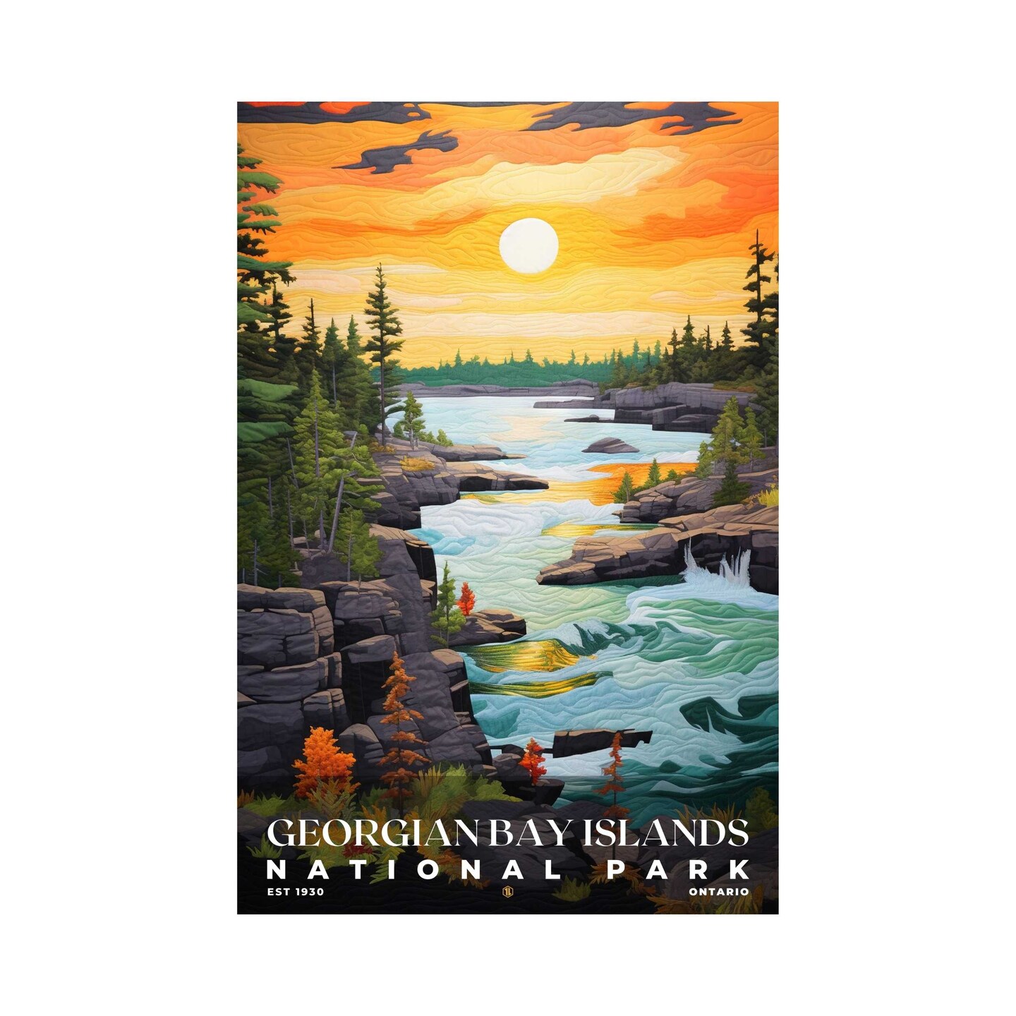 Georgian Bay Islands National Park Poster, Travel Print, Office Poster ...