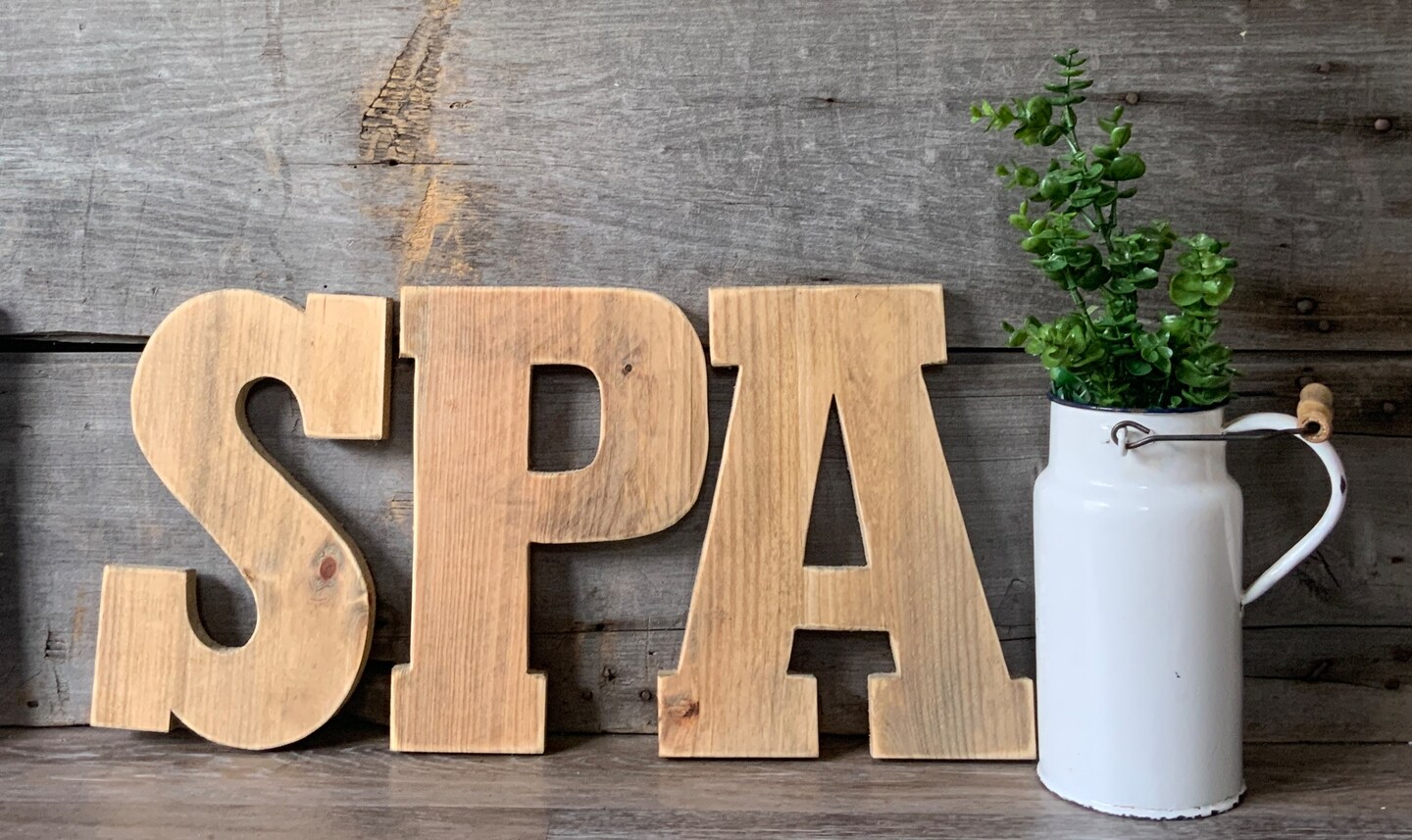 Barn Wood Letters or numbers measuring 12 inches tall, barn wood ...
