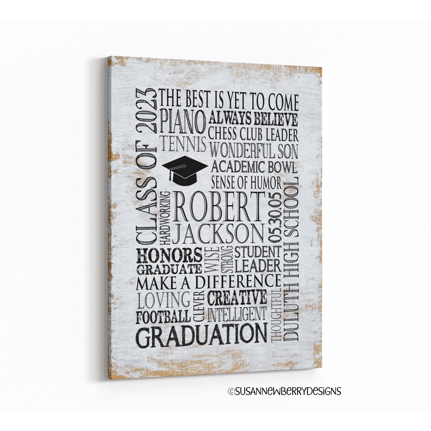 Custom Graduation Word Cloud Canvas | MakerPlace by Michaels