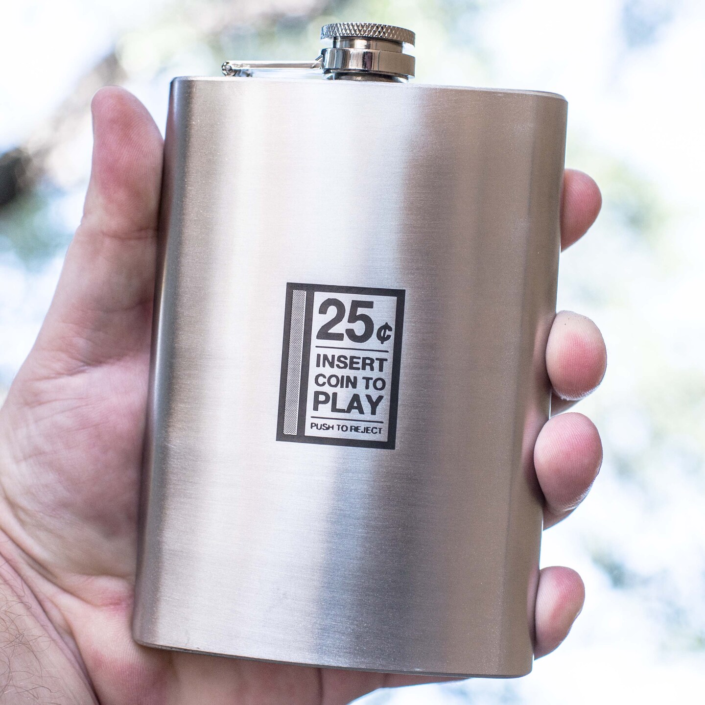 8oz Insert to Play Stainless Steel Flask | Michaels