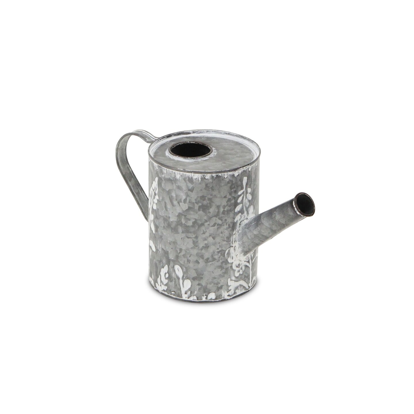 Contemporary Home Living 10.5" White and Gray Rustic Pitcher Decor with ...
