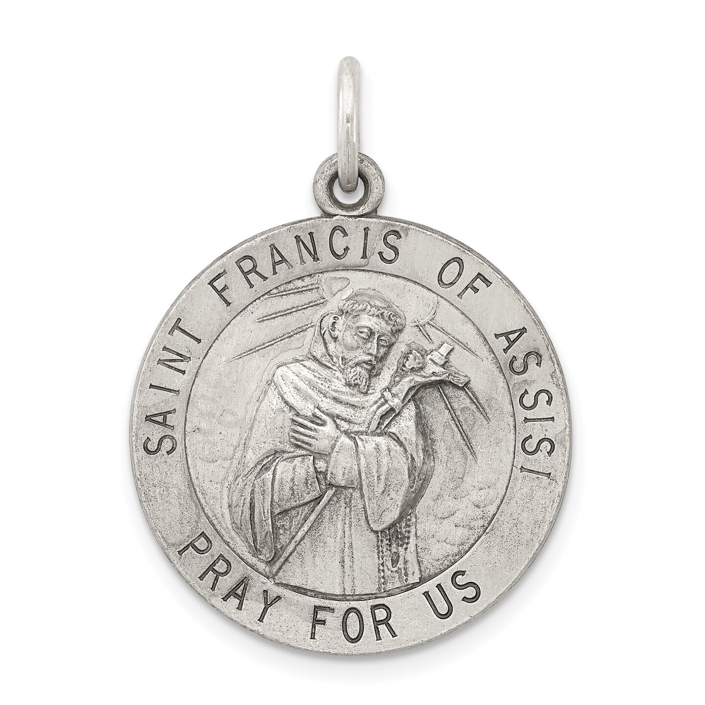 Sterling Silver Saint Francis Round Medal | Michaels