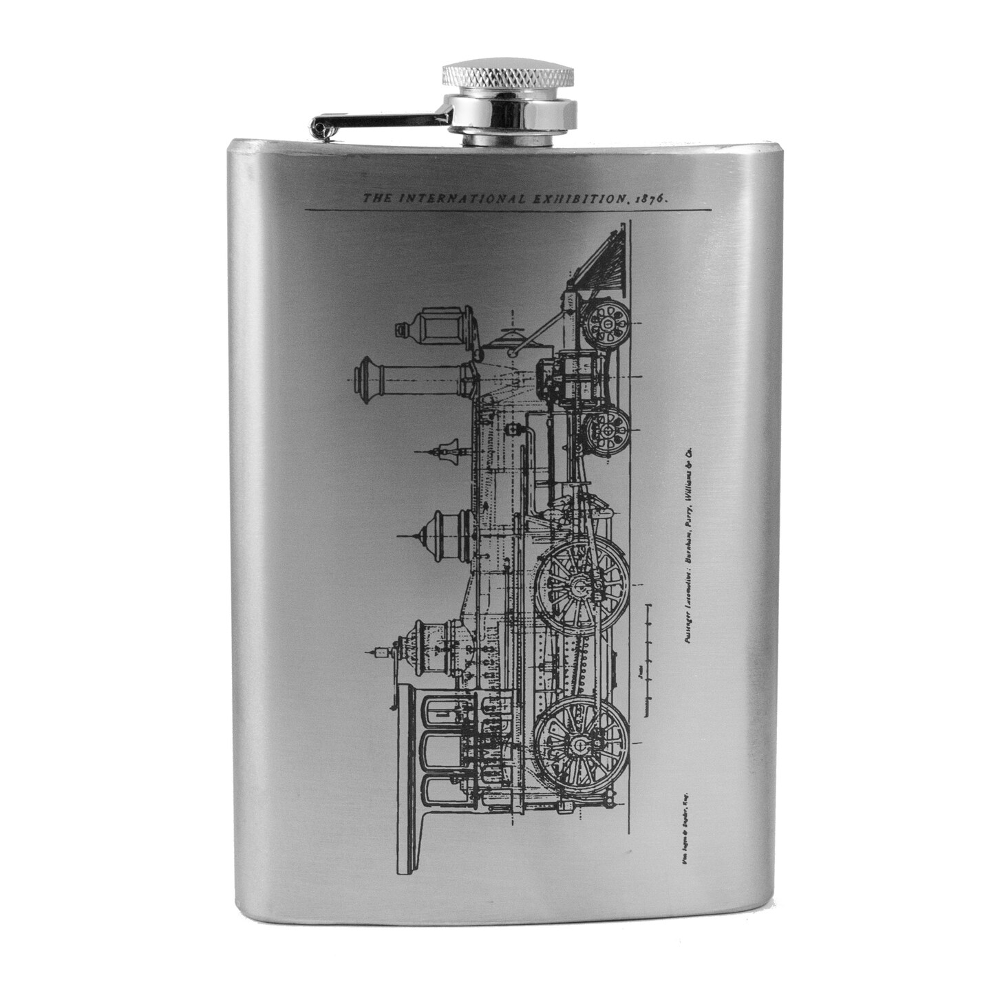8oz Steam Locomotive International Stainless Steel Flask | Michaels