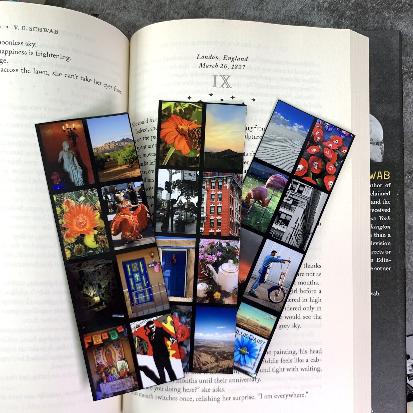 Photo Bookmark Gift, Collage Bookmarks Set of 5, Modern Mini ...