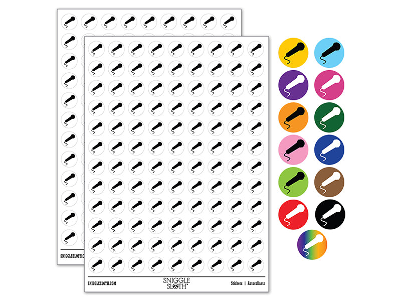 Microphone Solid 200+ 0.50" Round Stickers | Michaels