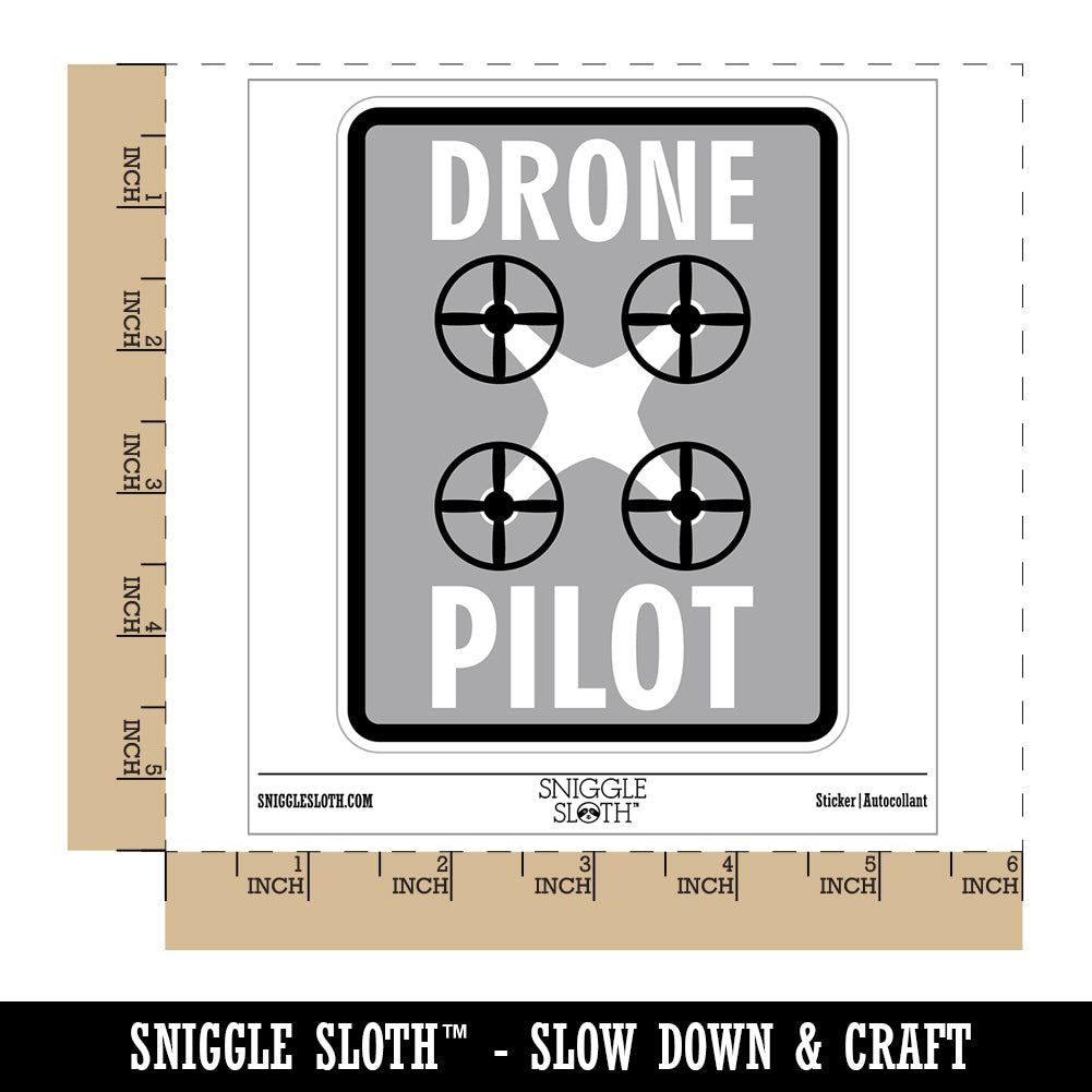 Drone Pilot Remote Controlled Hobby Waterproof Vinyl Phone Tablet ...