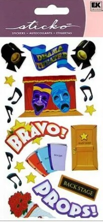 Sticko Drama Theater Stickers | Michaels