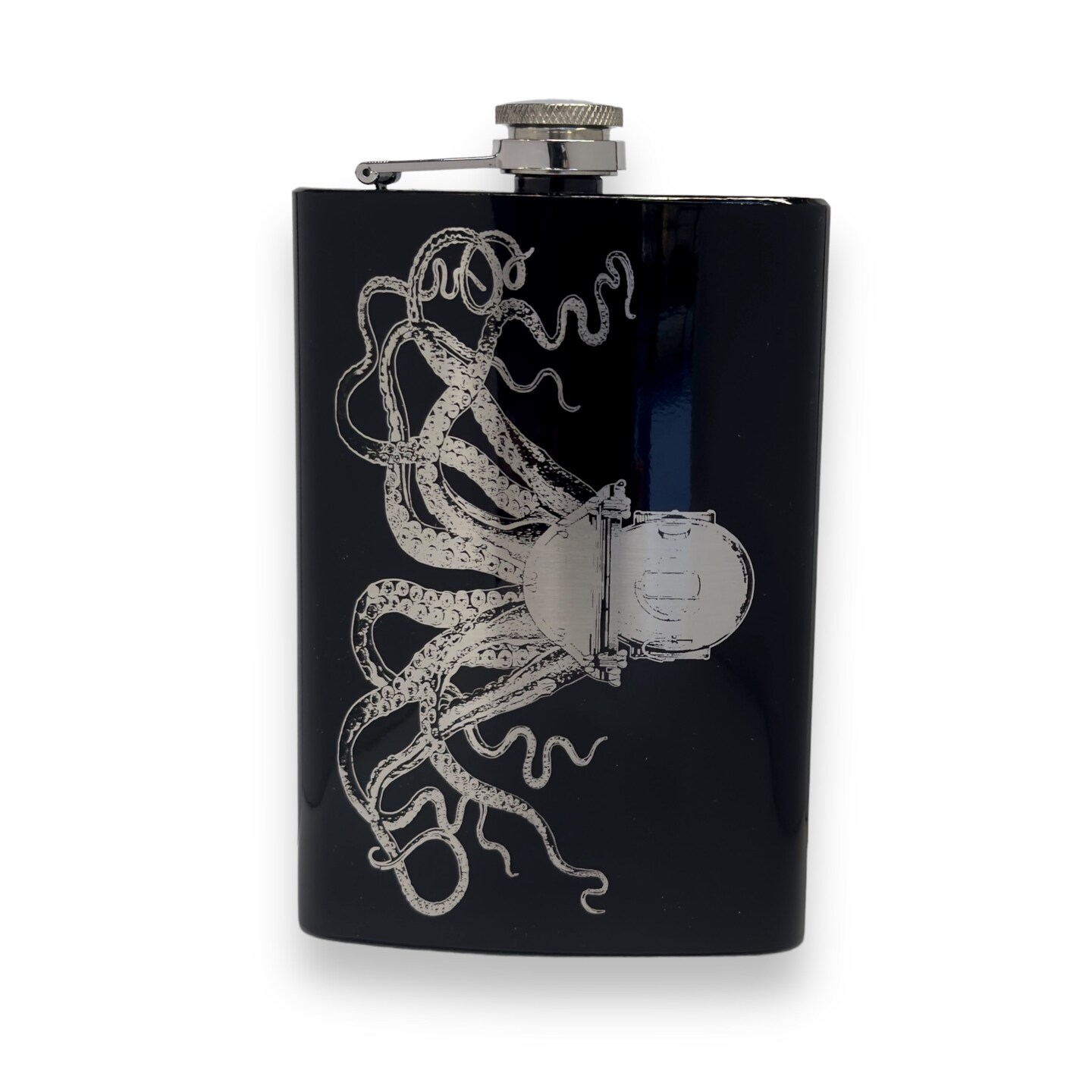 8oz BLACK Steampunk Octopus Flask | Michaels