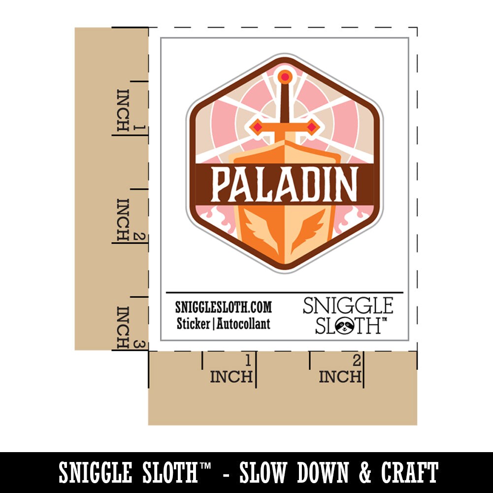 RPG Class Paladin Games Fantasy Gaming Waterproof Vinyl Phone Tablet ...