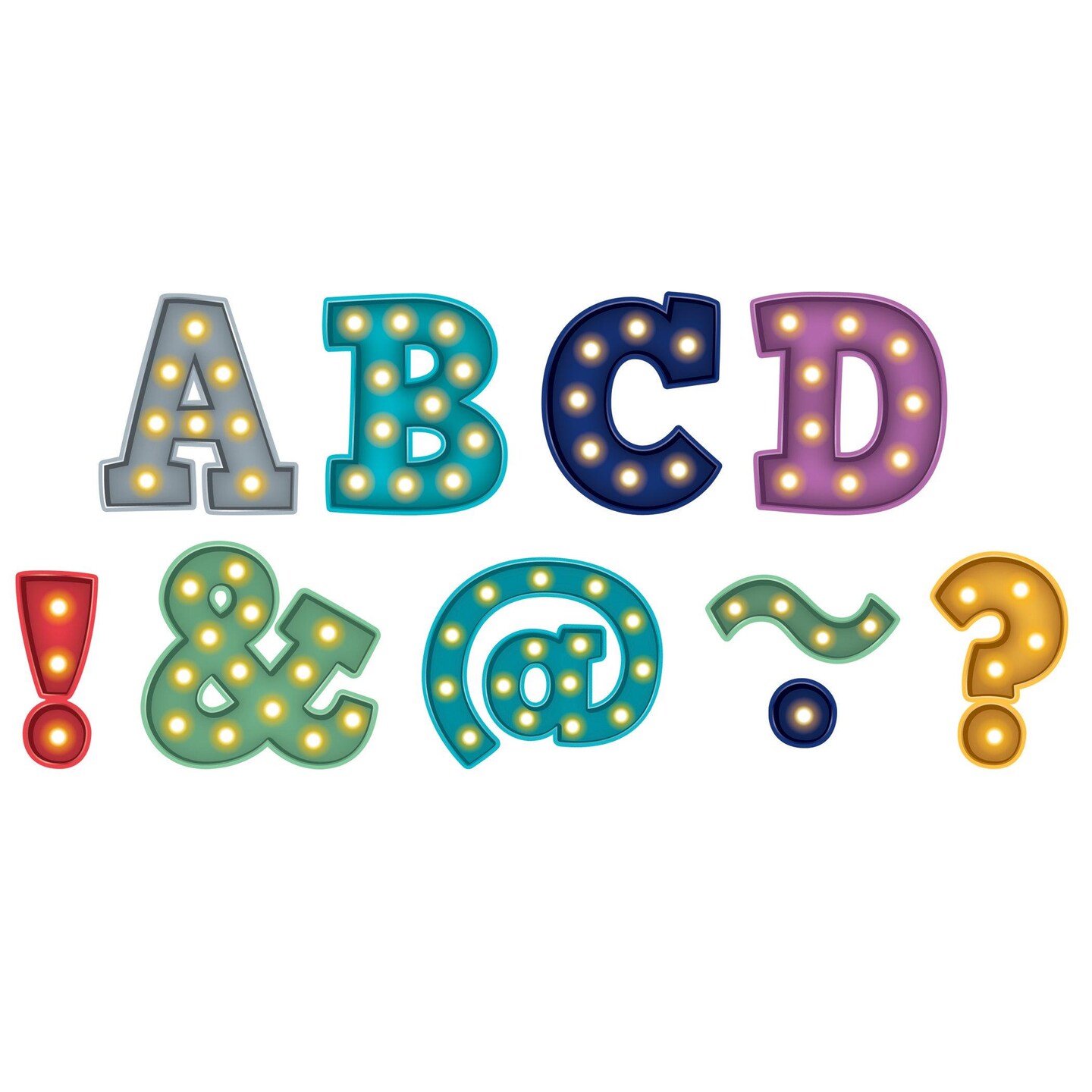 Marquee Bold Block 2" Magnetic Letters, 70 Pieces Per Pack, 3 Packs ...