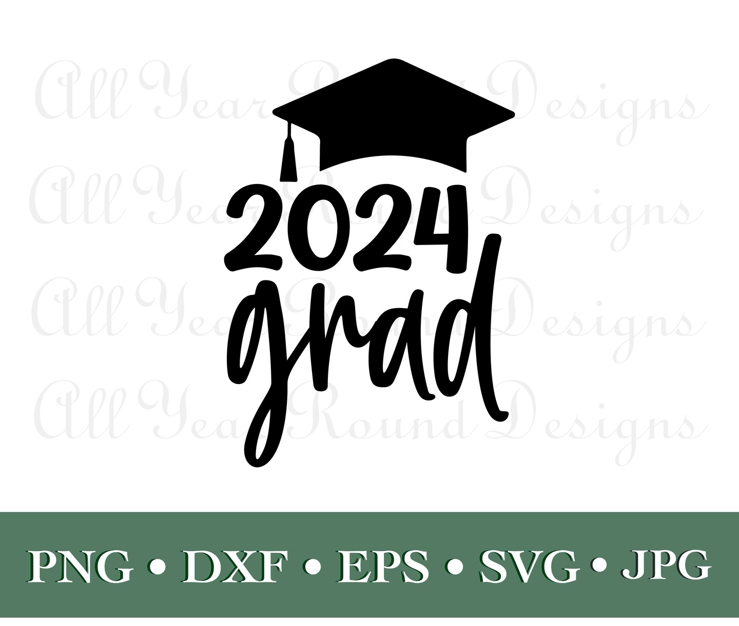 Graduation Decor SVG PNG DXF EPS JPG File Bundle Digital Download ...
