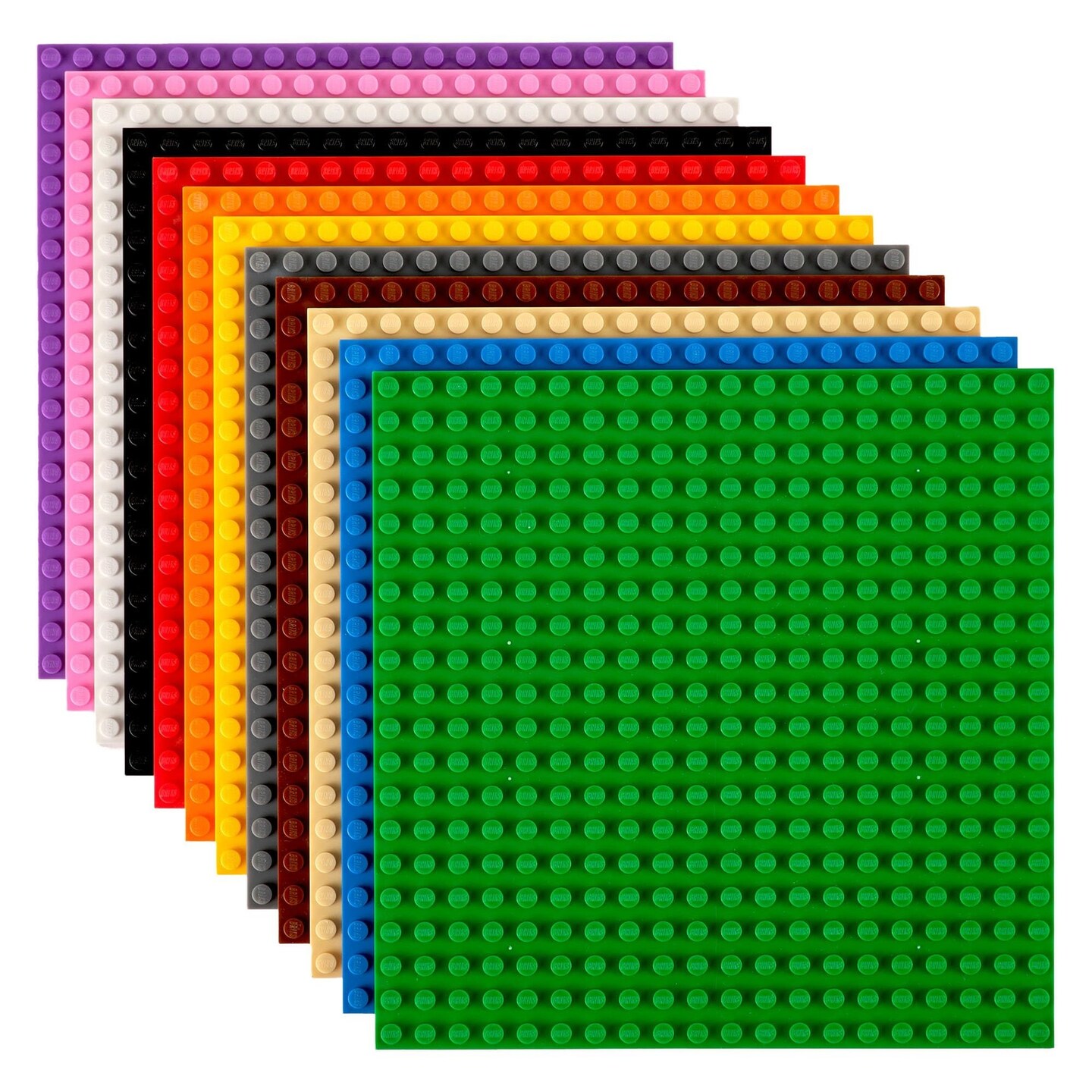 Strictly Briks Classic Stackable Baseplates, Building Bricks For Towers ...