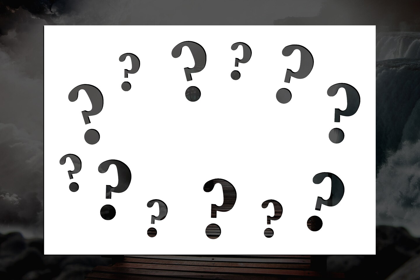 Question Marks Reusable Stencil (Many Sizes) | MakerPlace by Michaels