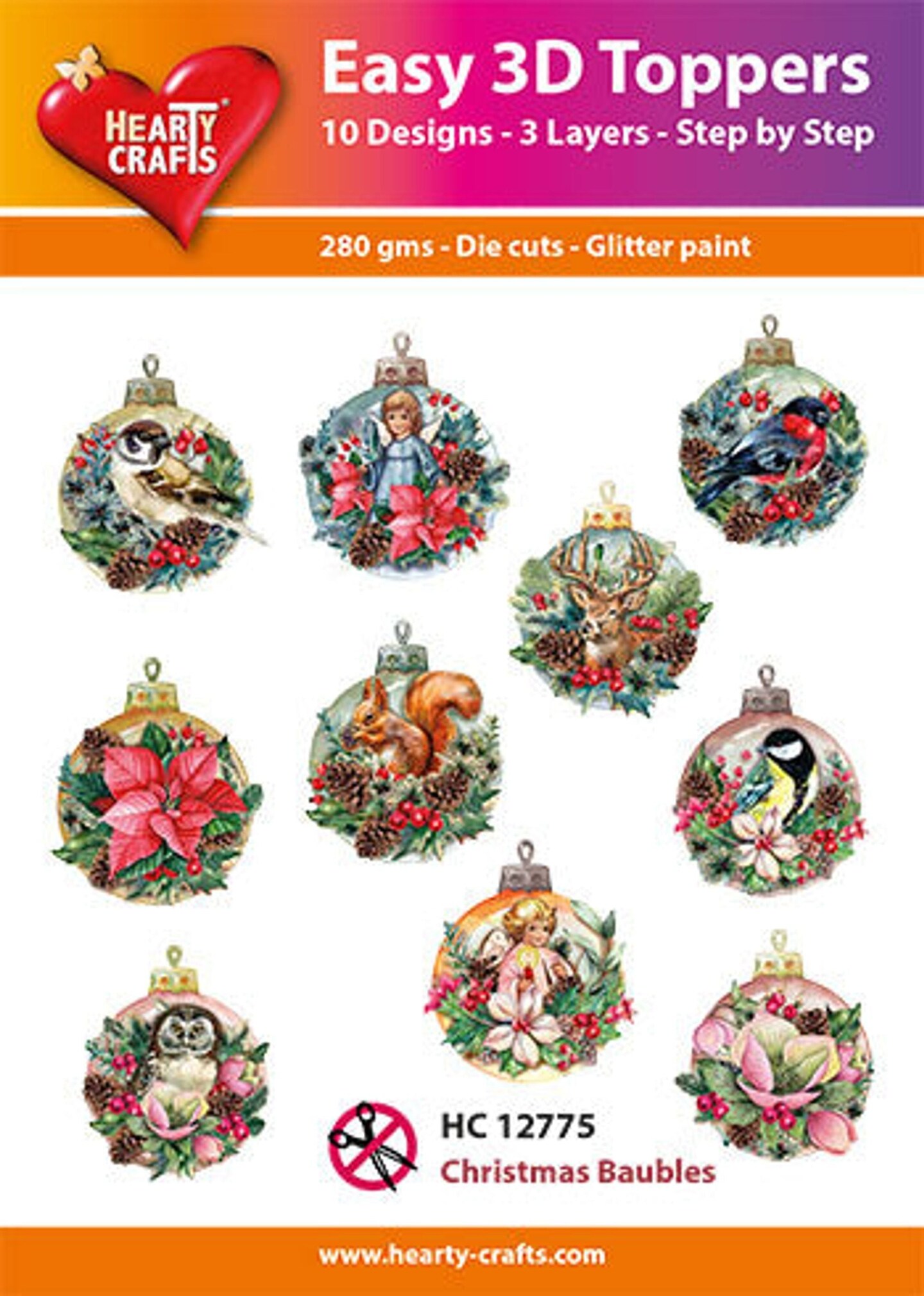 Hearty Crafts EASY 3D Christmas Baubles, Model: ES-HC12775 | Michaels