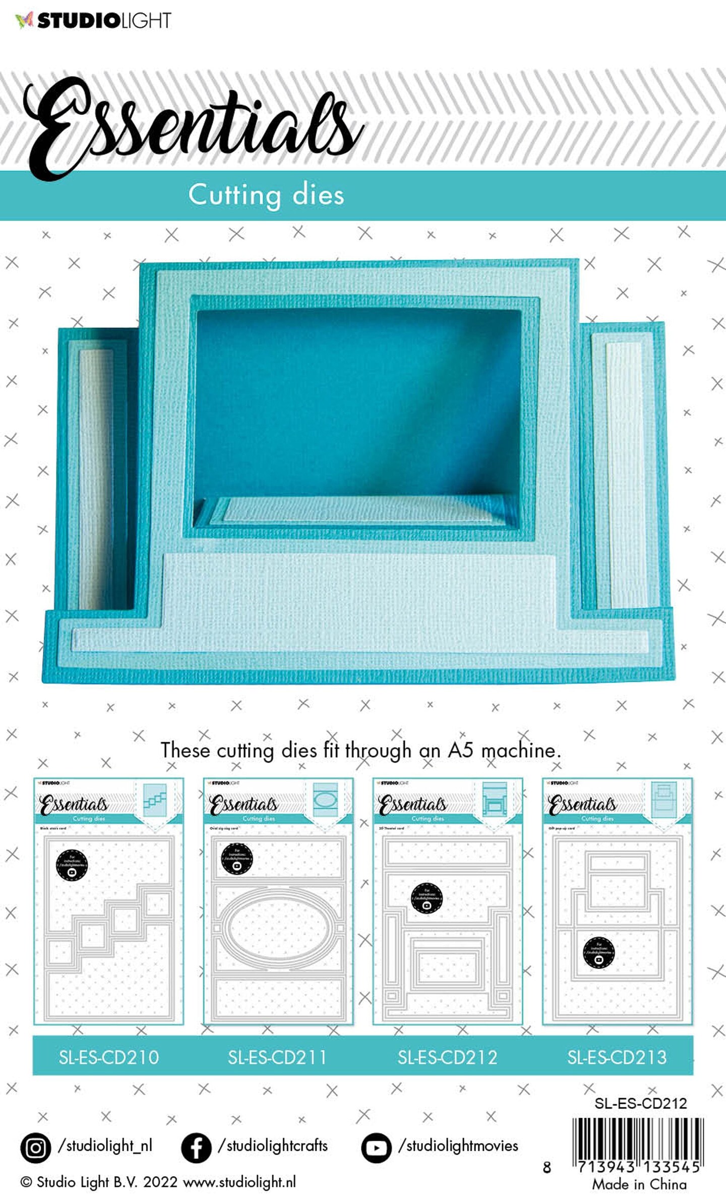 Studio Light SL Cutting Die 3D Theater Card Essentials 140x200x1mm 17 ...