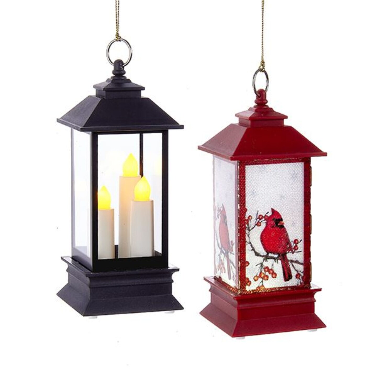 CC Christmas Decor Club Pack of 12 Red and Black LED Lighted Cardinal ...