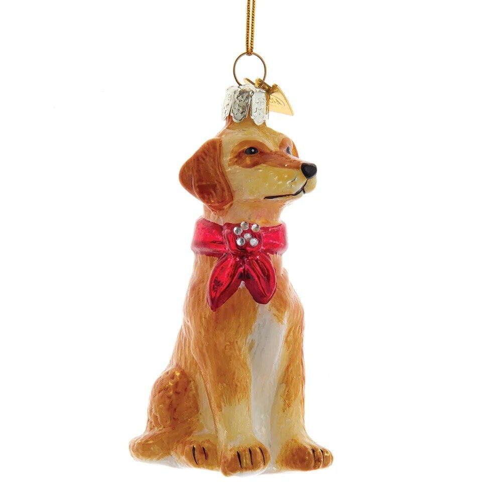 KSA Pack of 6 Yellow Labrador Retriever Christmas Ornaments 4.25 ...