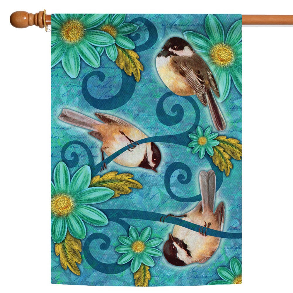 Chickadees Decorative Bird Flag | Michaels