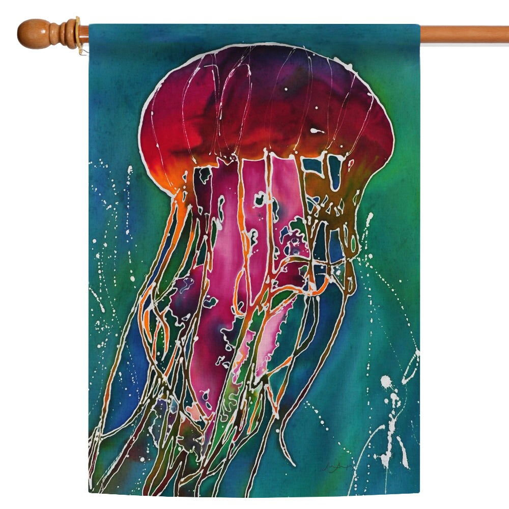 Pink Jellyfish Decorative Jellyfish Flag | Michaels