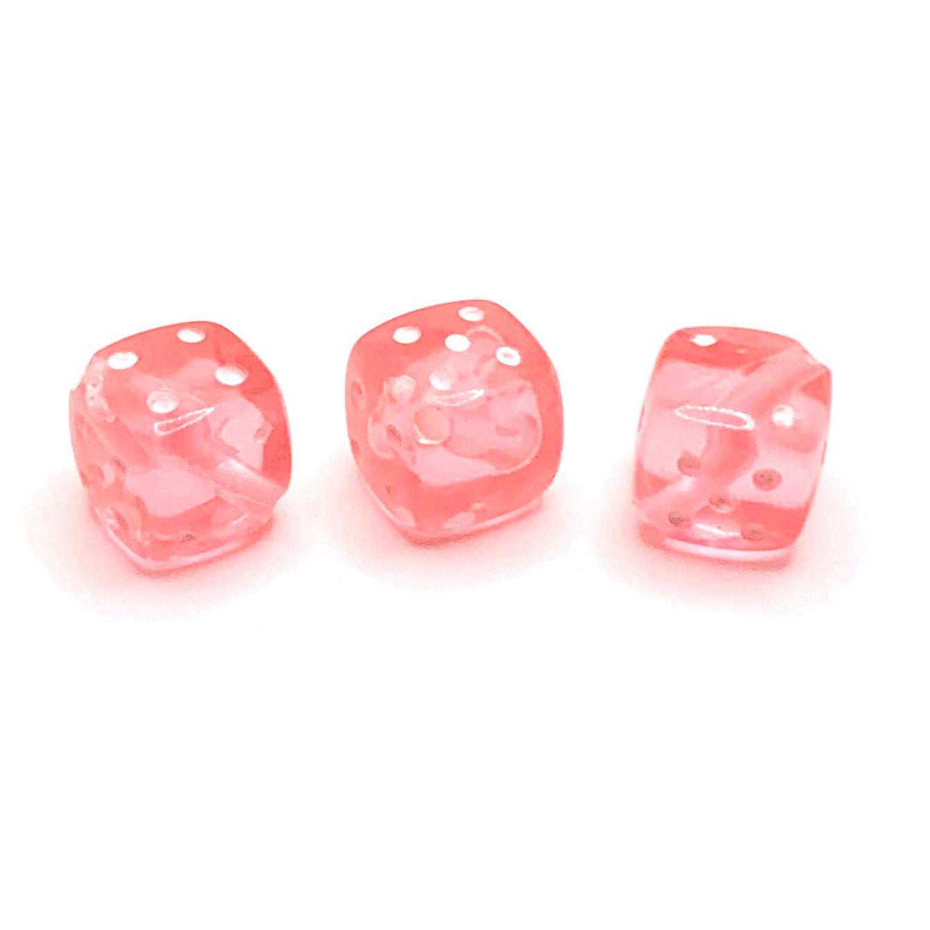 4, 20 or 50 Pieces: Light Pink Dice Spacer Beads | Michaels