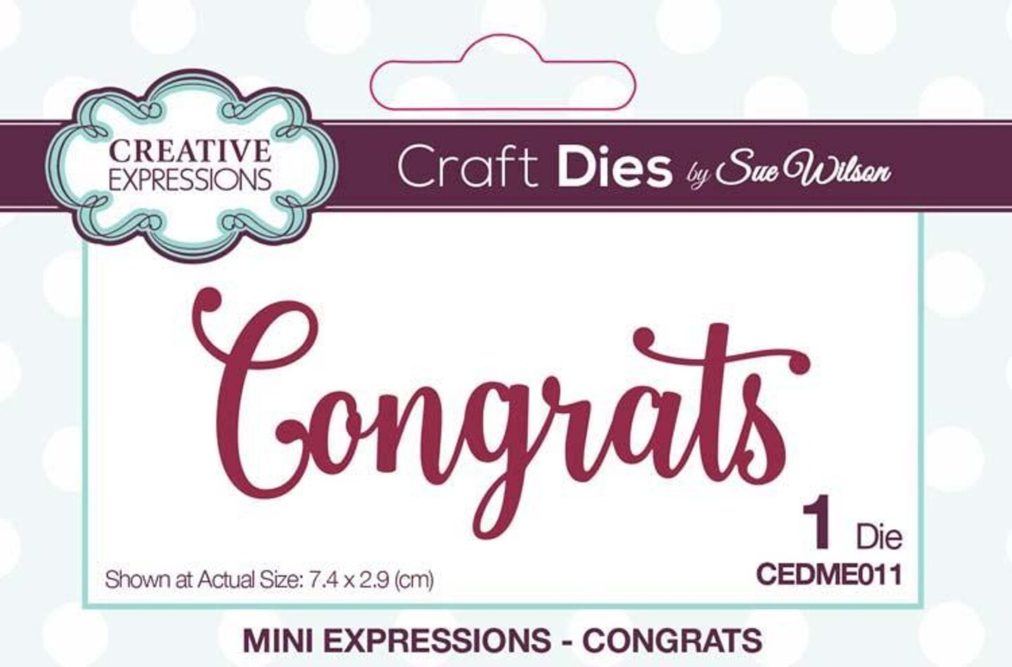 Creative Expressions Mini Expressions Collection Congrats Die | Michaels