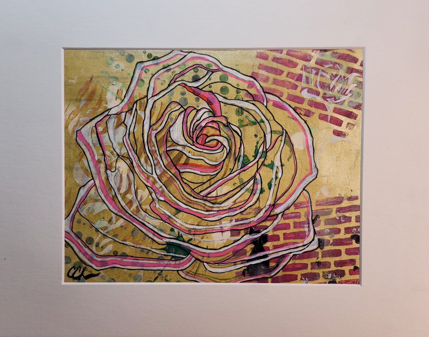 Graffiti Rose gelli print | MakerPlace by Michaels