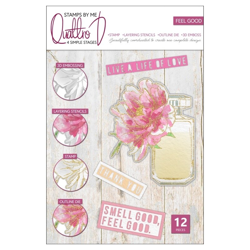 Stamps By Me Quattro D Set-Feel Good | Michaels