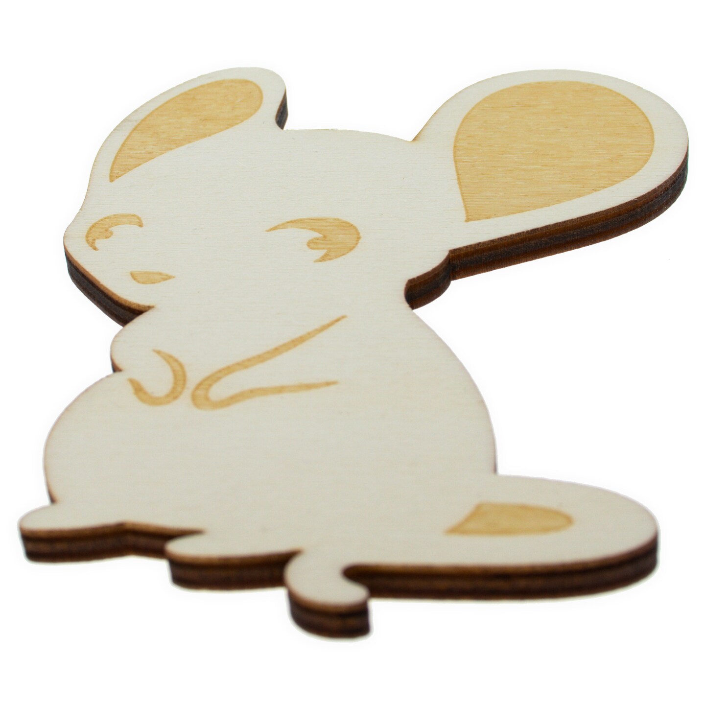 Unfinished Wooden Mouse Shape Cutout DIY Craft 4.6 Inches | Michaels
