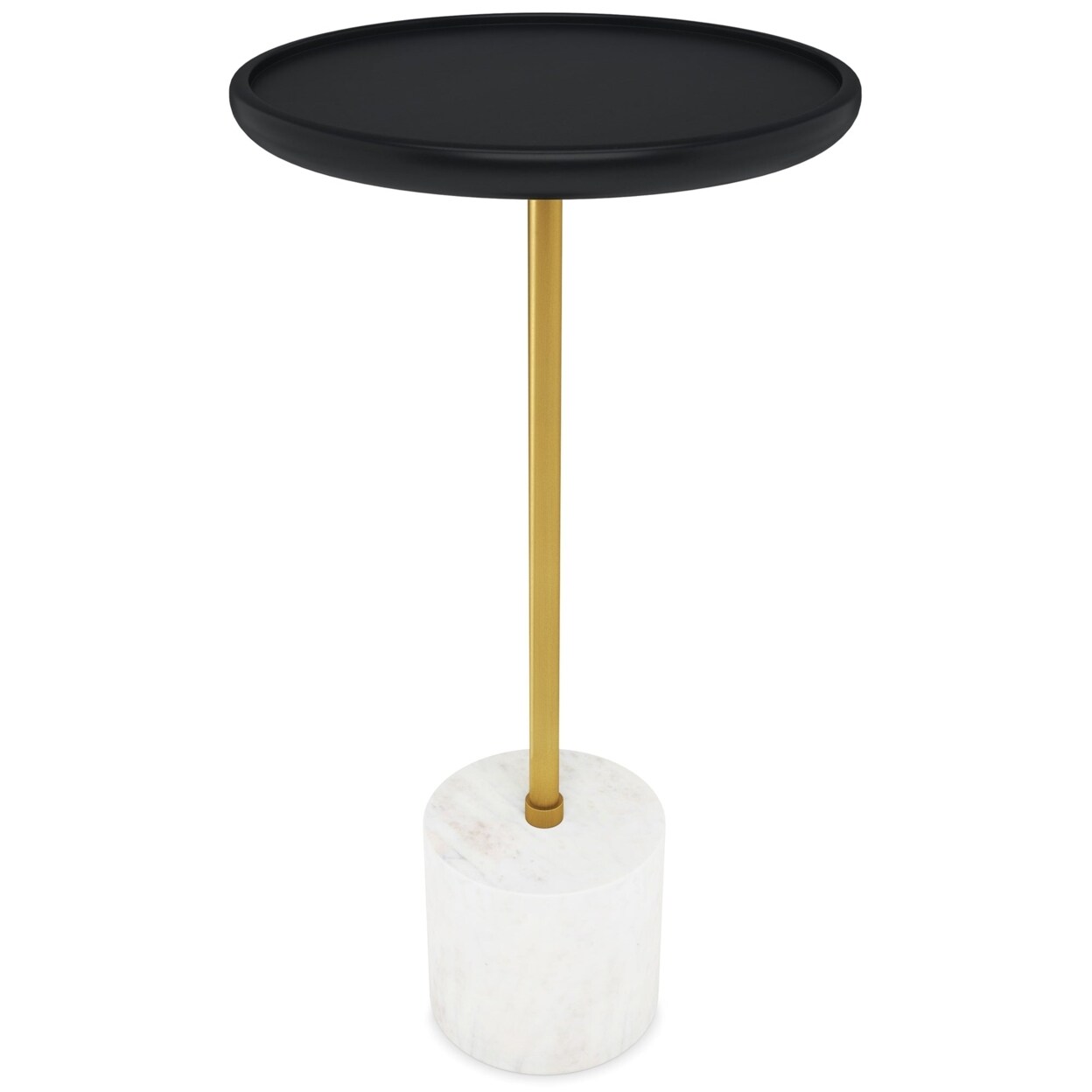 Turner Side Table Mango Acacia Marble Accent Table Modern Design 24 ...