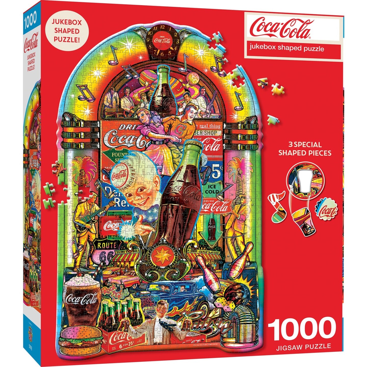 MasterPieces Coca-Cola Jukebox 1000 Piece Shaped Jigsaw Puzzle | Michaels