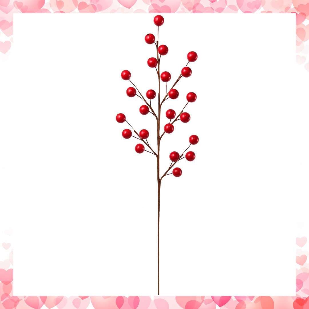 Set of 12: Artificial Red Berry Spray with Realistic Berries | 18-Inch ...