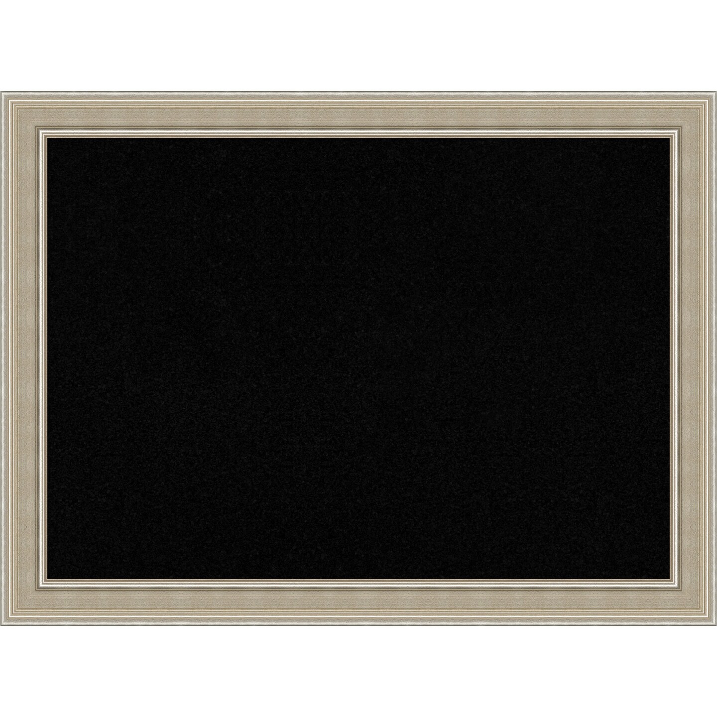 Mezzo Silver Wood Framed Corkboard, Black Cork | Michaels