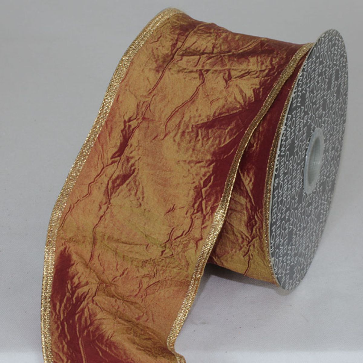 The Ribbon People Amber and Gold Broad Crinkled Wired Craft Ribbon 3" x ...
