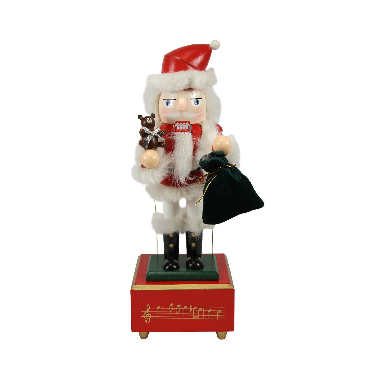 Nutcracker Factory 12" Red Musical and Animated Santa Claus Christmas ...