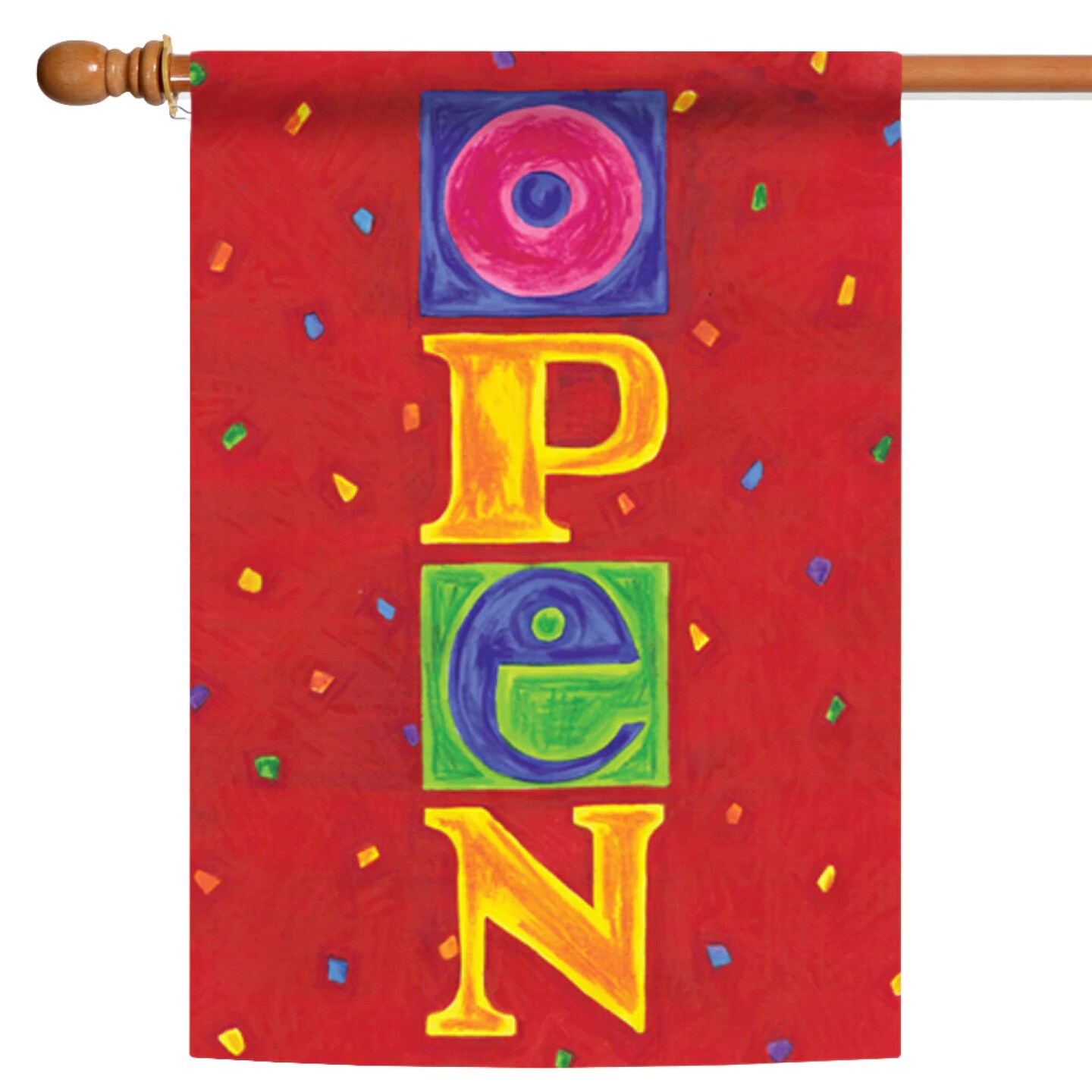 Toland Home Garden 'Open' Outdoor House Flag 40" x 28" | Michaels