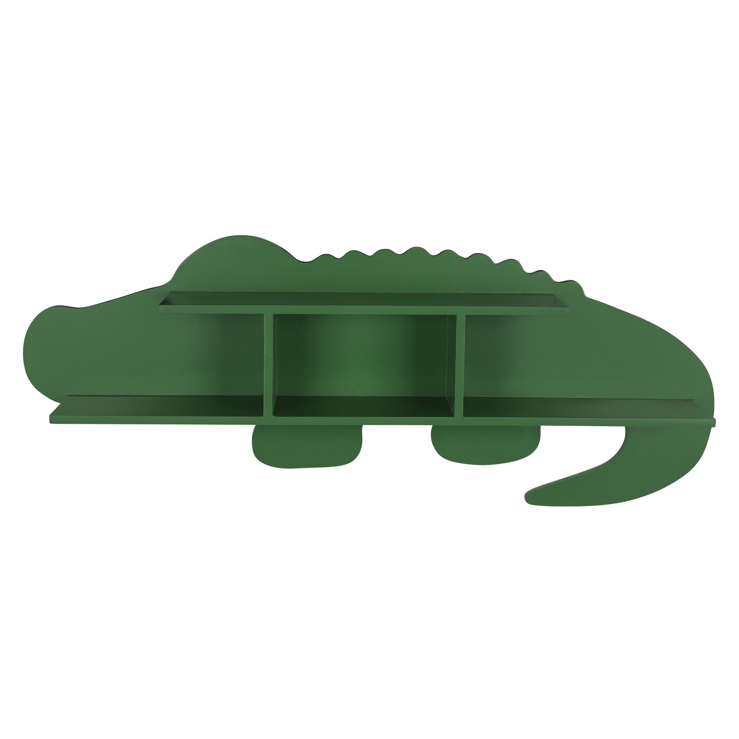 Contemporary Home Living 11" Green Alligator Wall Shelf | Michaels