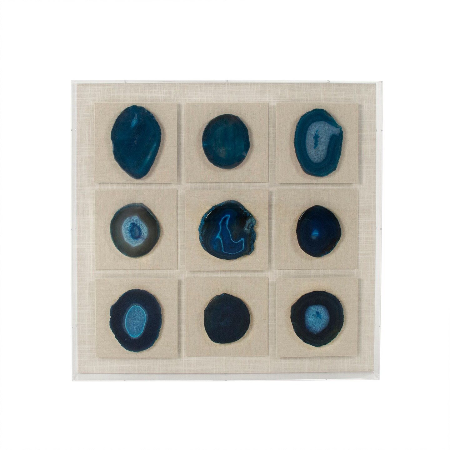 Zentique Blue Geode in Shadow Box Square Wall Art 23.5" x 23.5" | Michaels