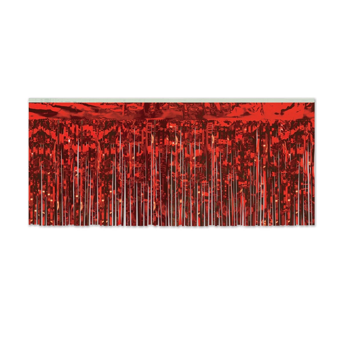 Beistle Pack of 6 Red Hanging Metallic Fringe Drape Decorations 10 ...