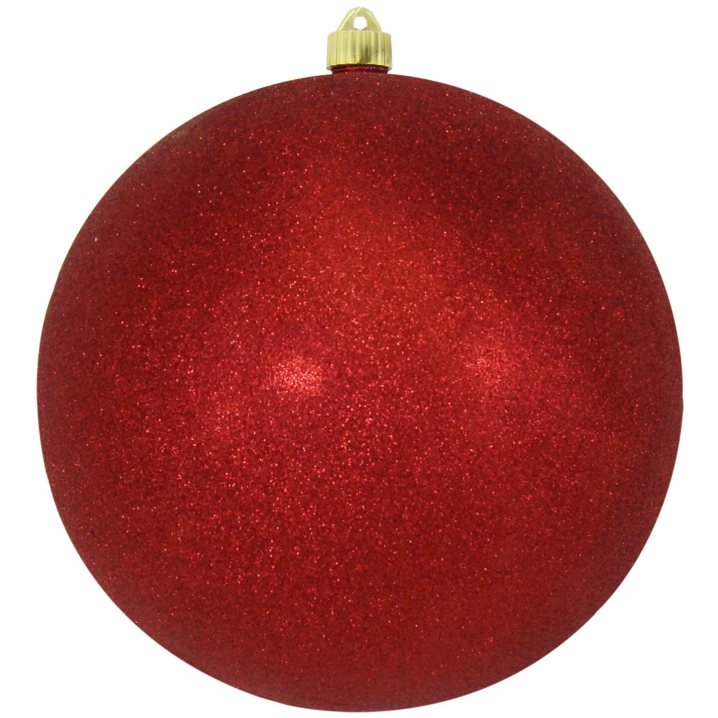 Christmas by Krebs Red Shatterproof Glitter Christmas Ball Ornament 10 ...