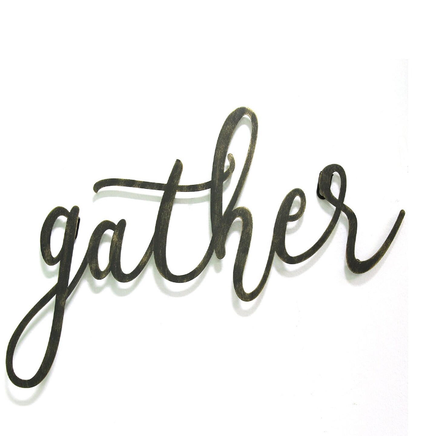 Contemporary Home Living 20" Gather Script Wall Decoration | Michaels