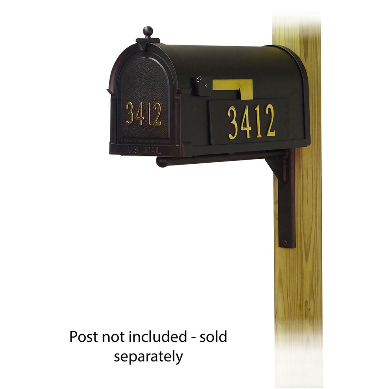 Special Lite Products Berkshire Curbside Mailbox with Front and Side ...