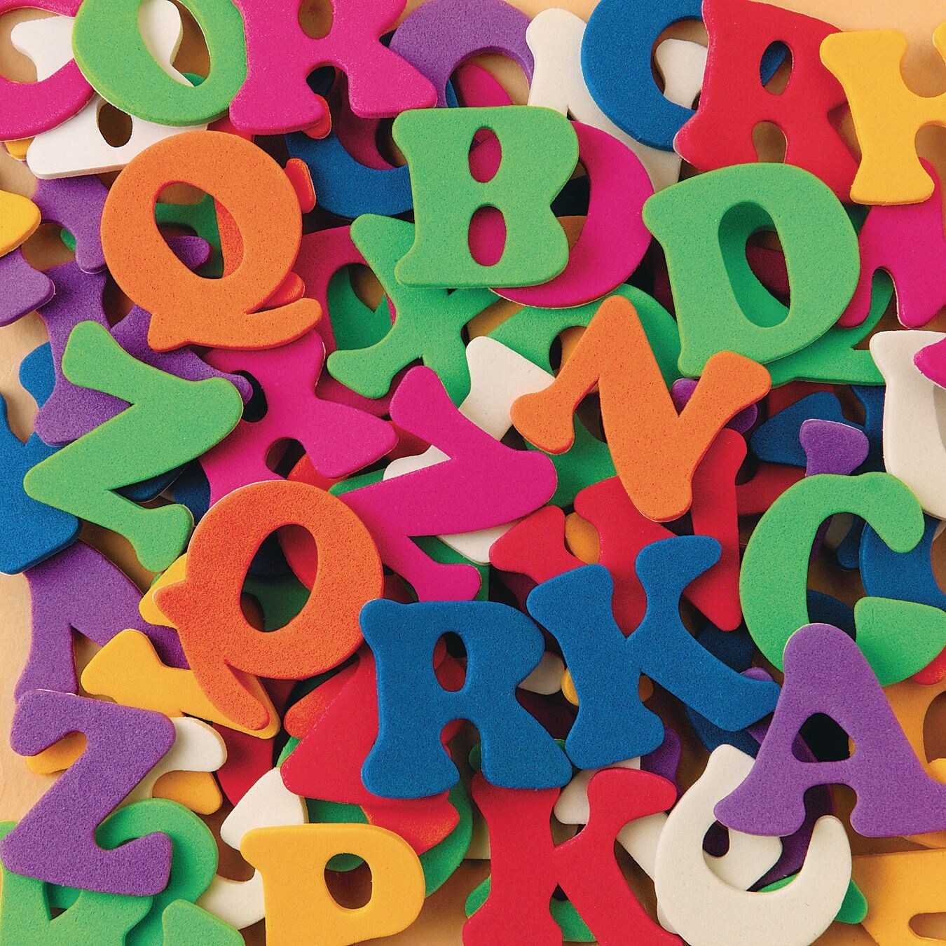 Color Splash!® Foam Letter Shapes with Adhesive - ABCs | Michaels