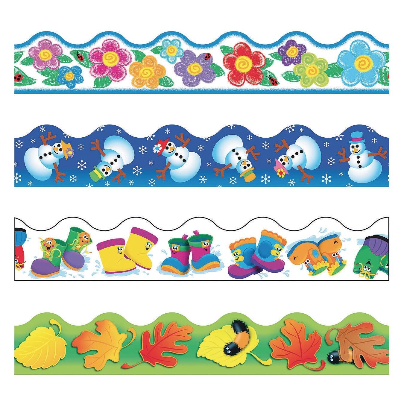 Four Seasons Bulletin Board Border Variety Pack | Michaels