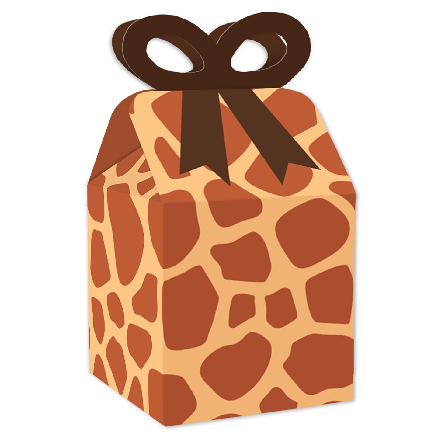 Big Dot of Happiness Giraffe Print - Square Favor Gift Boxes - Safari ...