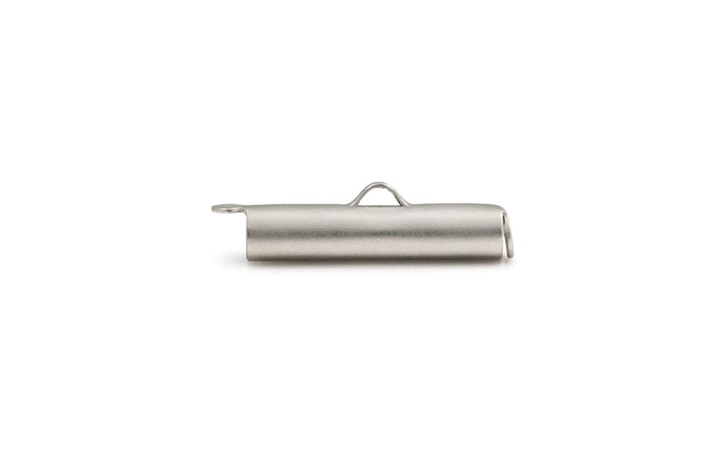 Tube End Crimp, Color: Satin Rhodium Plated, Size: 20mm | Michaels