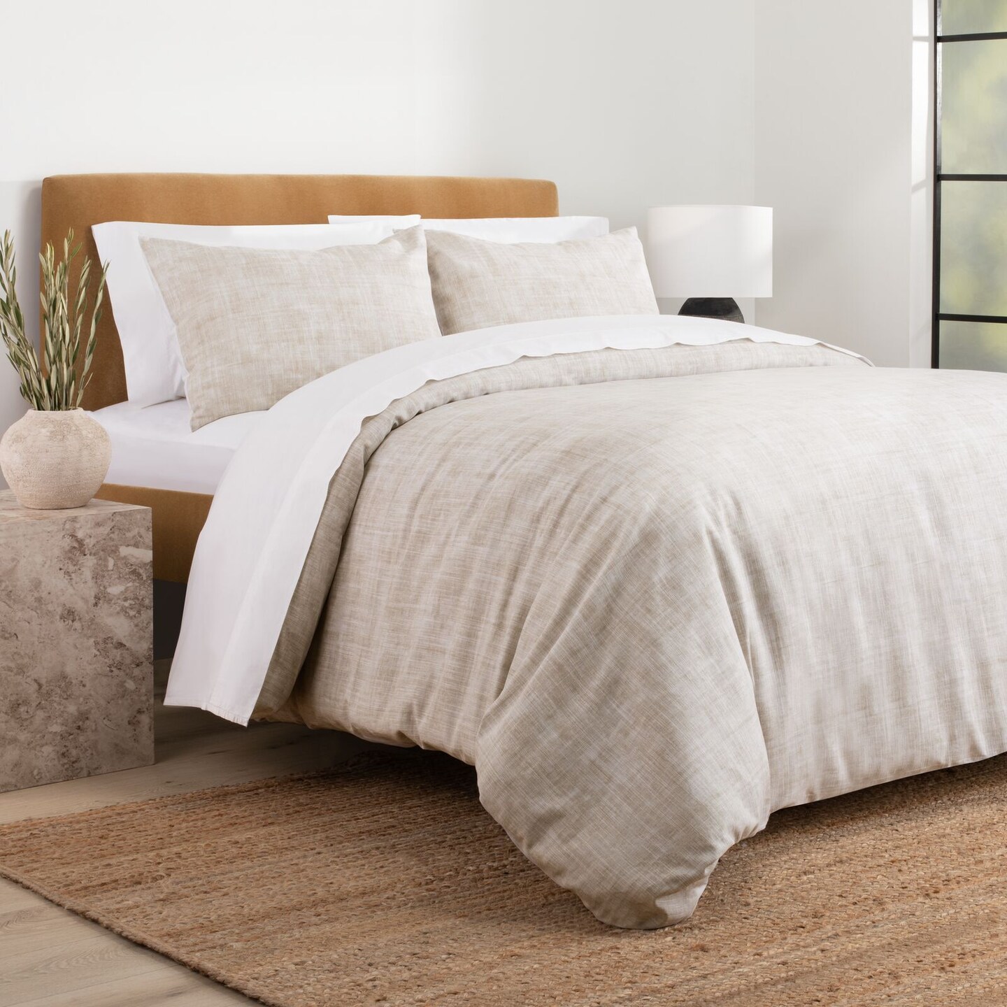 Nate Home by Nate Berkus Textured Print Duvet Cover Set | Michaels
